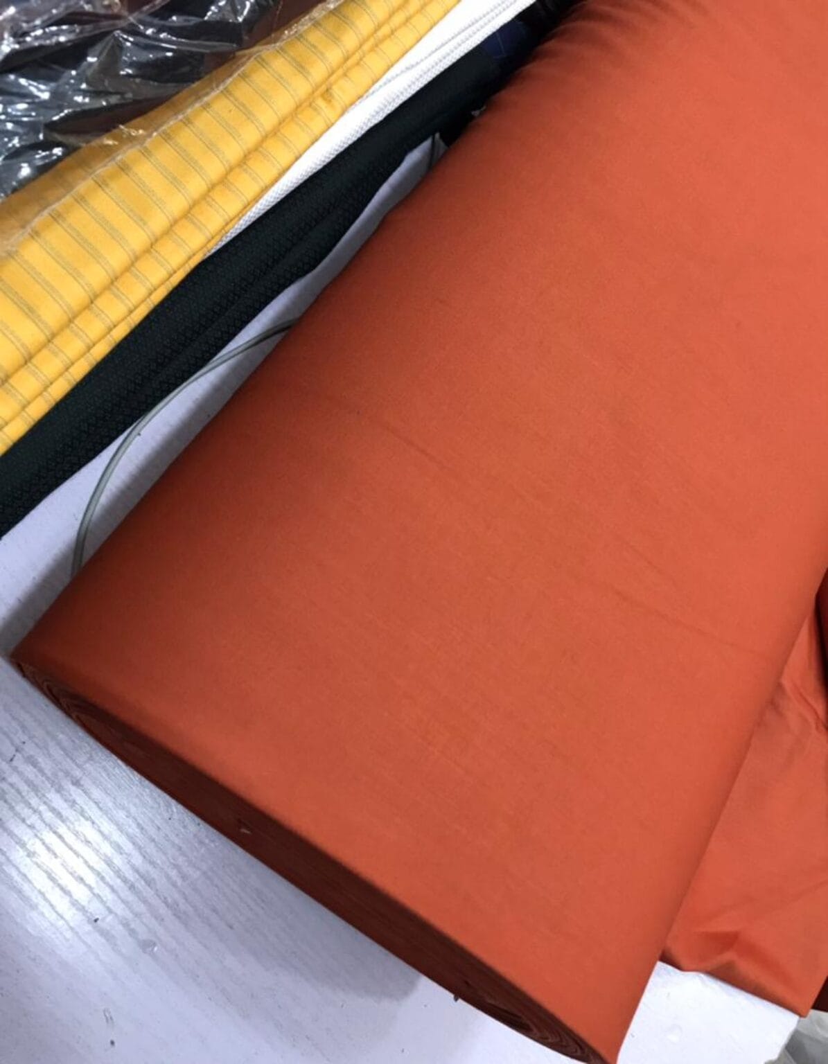 Burnt Orange Lana Cashmere Fabric per yard - Wes Fabrics