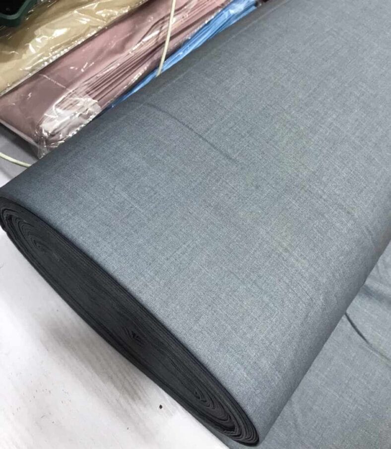 Grey Lana Cashmere Fabric per yard - Wes Fabrics