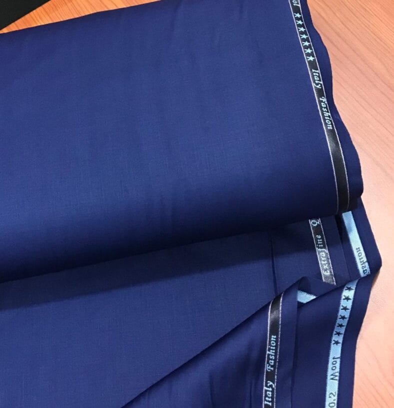 Navy Blue 7 Star Cashmere Fabric per yard - Wes Fabrics