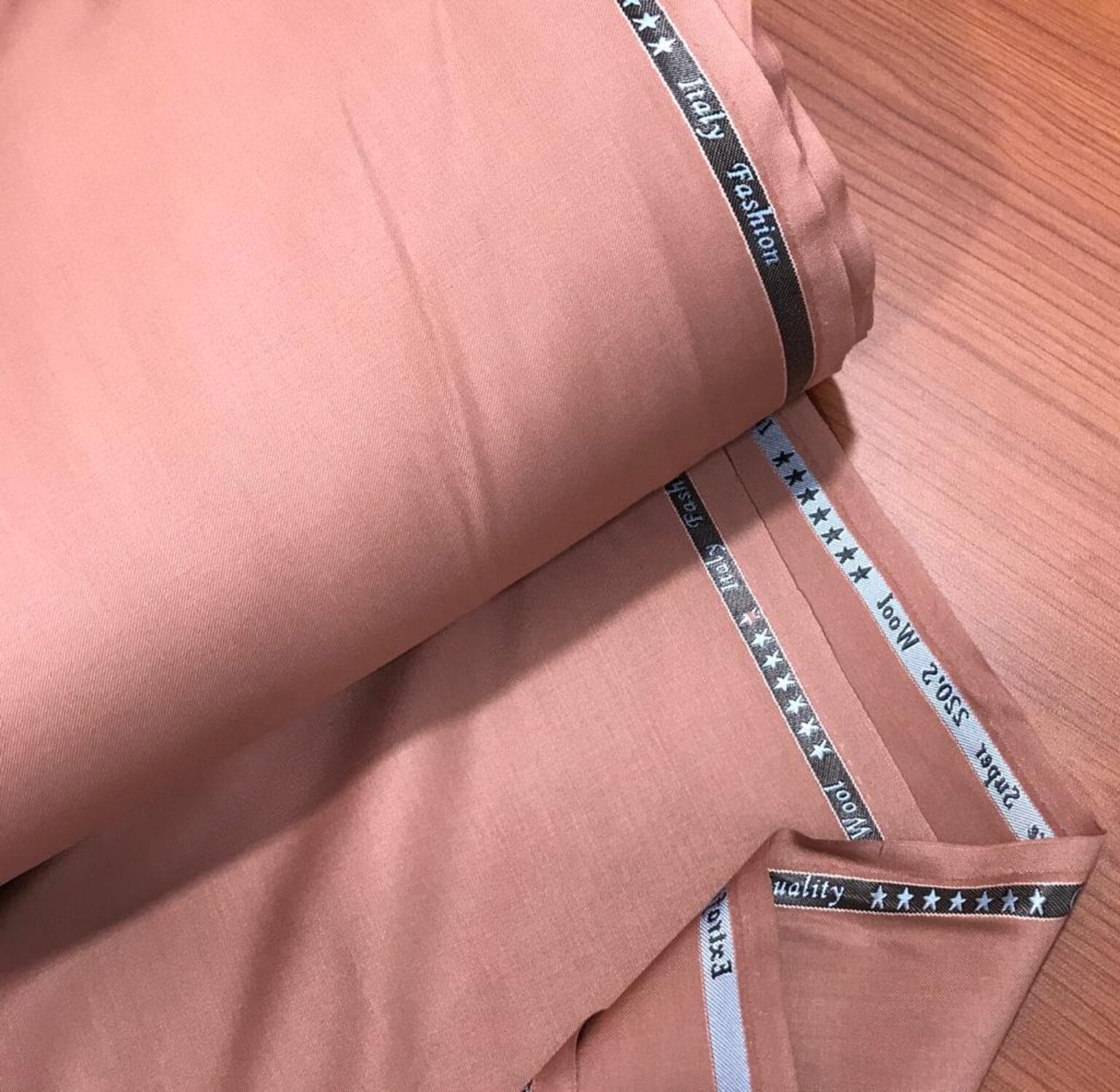 Peach 7 Star Cashmere Fabric per yard - Wes Fabrics