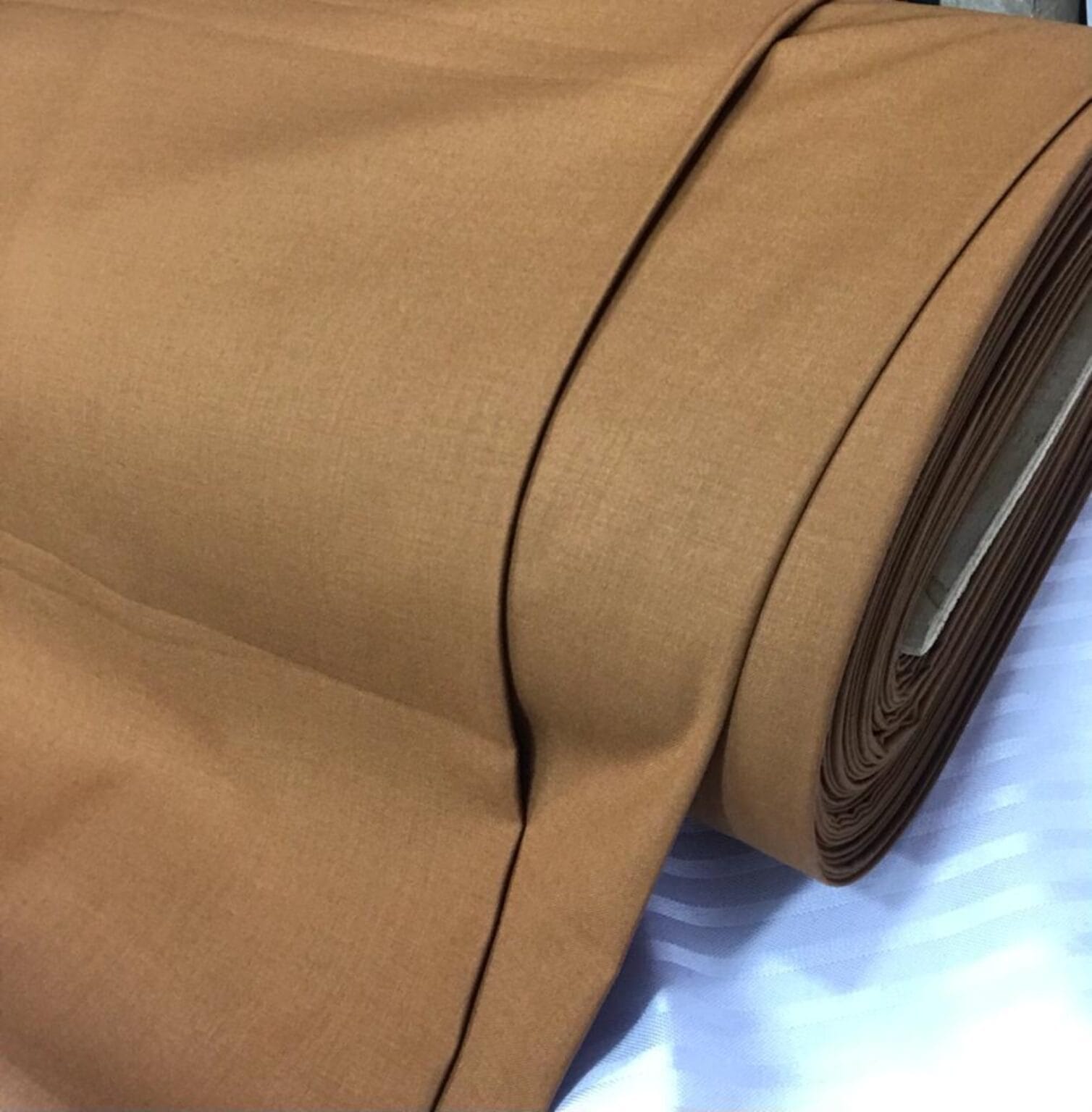 Carton Brown Lana Cashmere Fabric per yard - Wes Fabrics