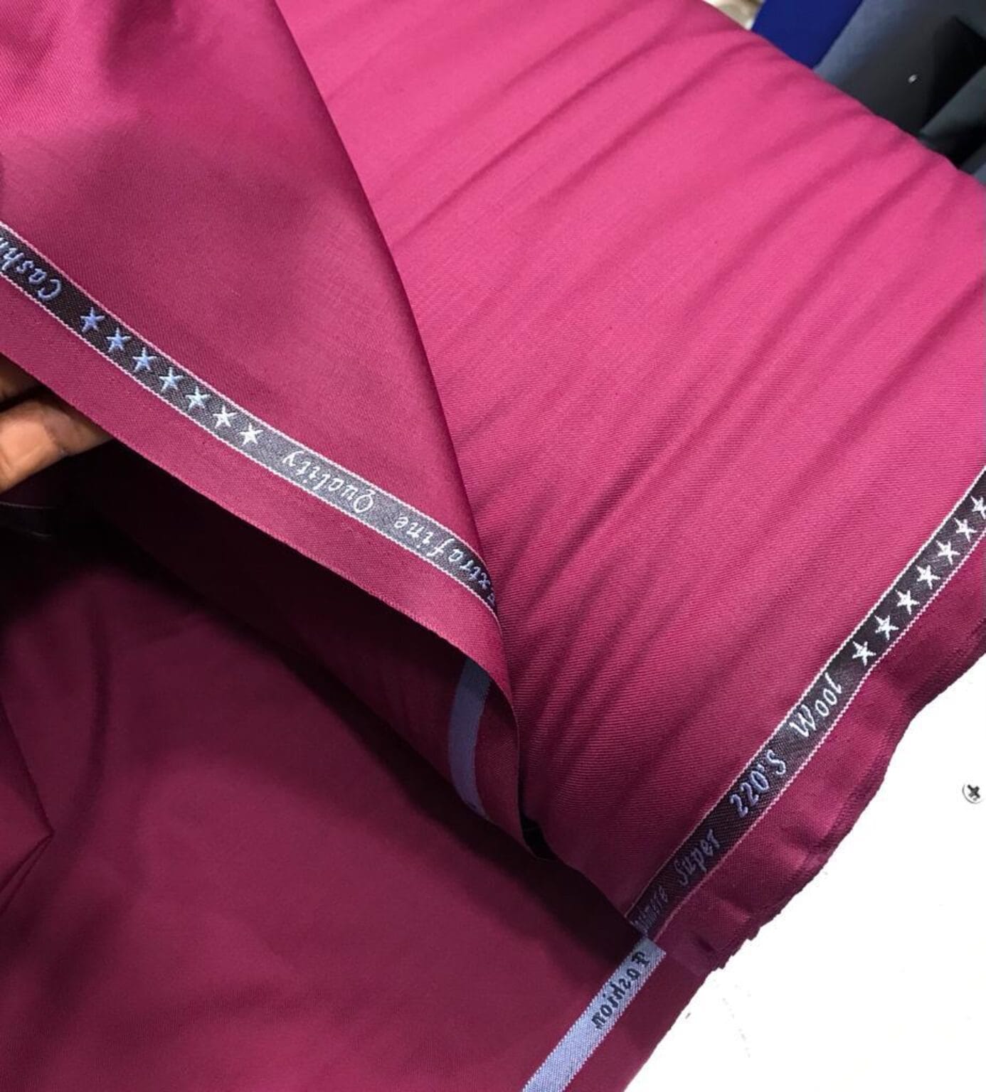 Magenta 7 Star Cashmere Fabric per yard (ads107ng) - Wes Fabrics