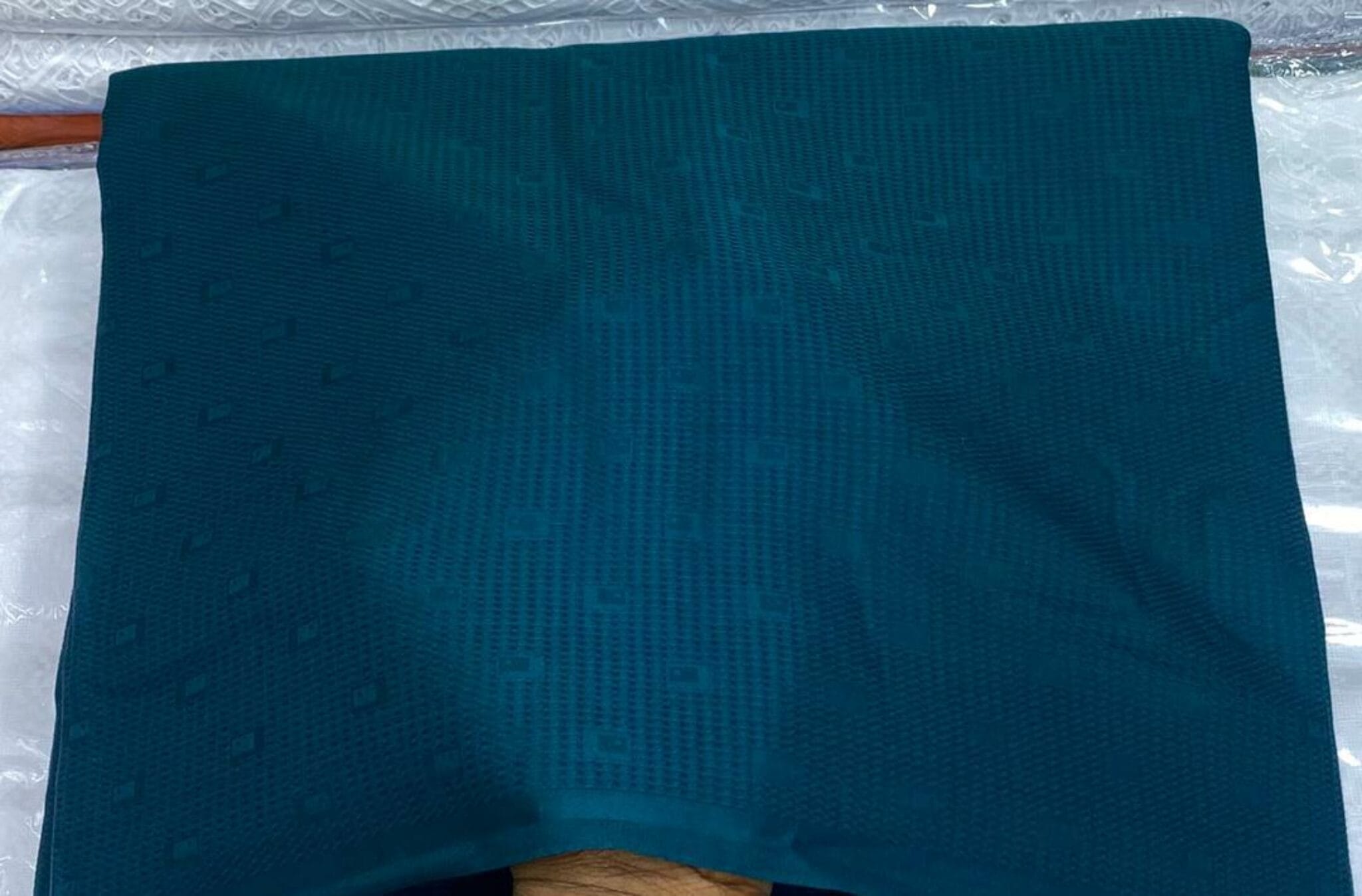 Teal Swiss Atiku Voile Fabric dvg238ng- 5 yards - Wes Fabrics